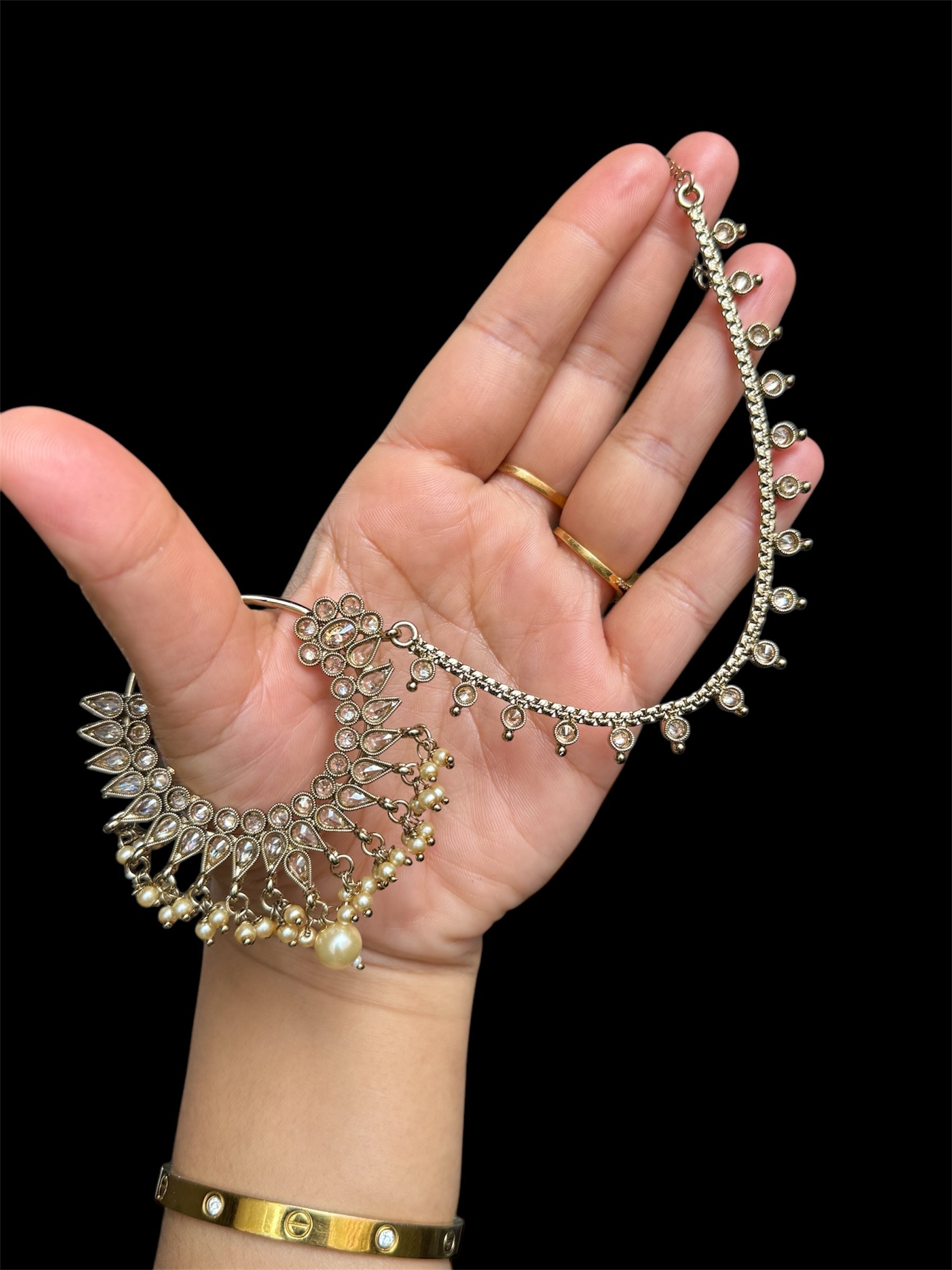 Nose pins/Bridal Nath/Ear Chain/Sahara/ bindi book – Rav jewellery